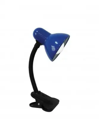 מנורת שולחן קליפס צבע כחול Omega OM-2425 E27 | שזר