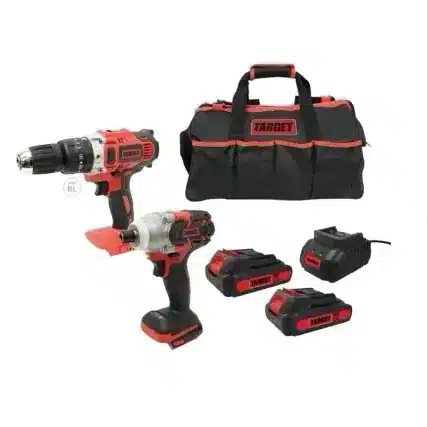 סט מברגת אימפקט + מברגה/מקדחה רוטטת טארגט סוללות Target TK212 2Ah | שזר