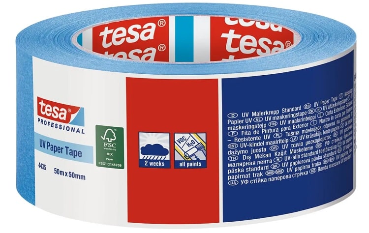 מסקינגטייפ טסה כחול מתאים לחוץ 50*50 מטר Tesa | שזר