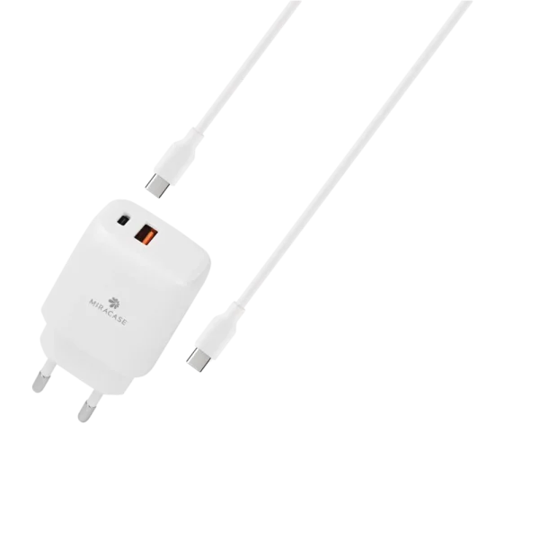 מטען קיר 18W+25W + כבל Miracase C TO C | שזר