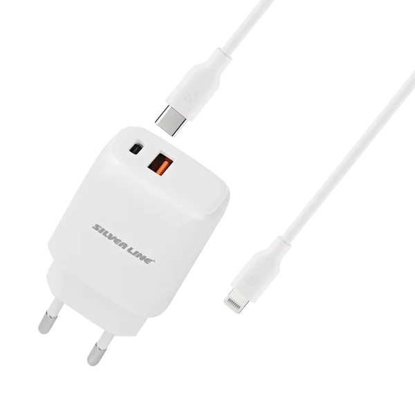 מטען קיר Type-C to Lightning 18W+25W לבן Miracase-SL | שזר