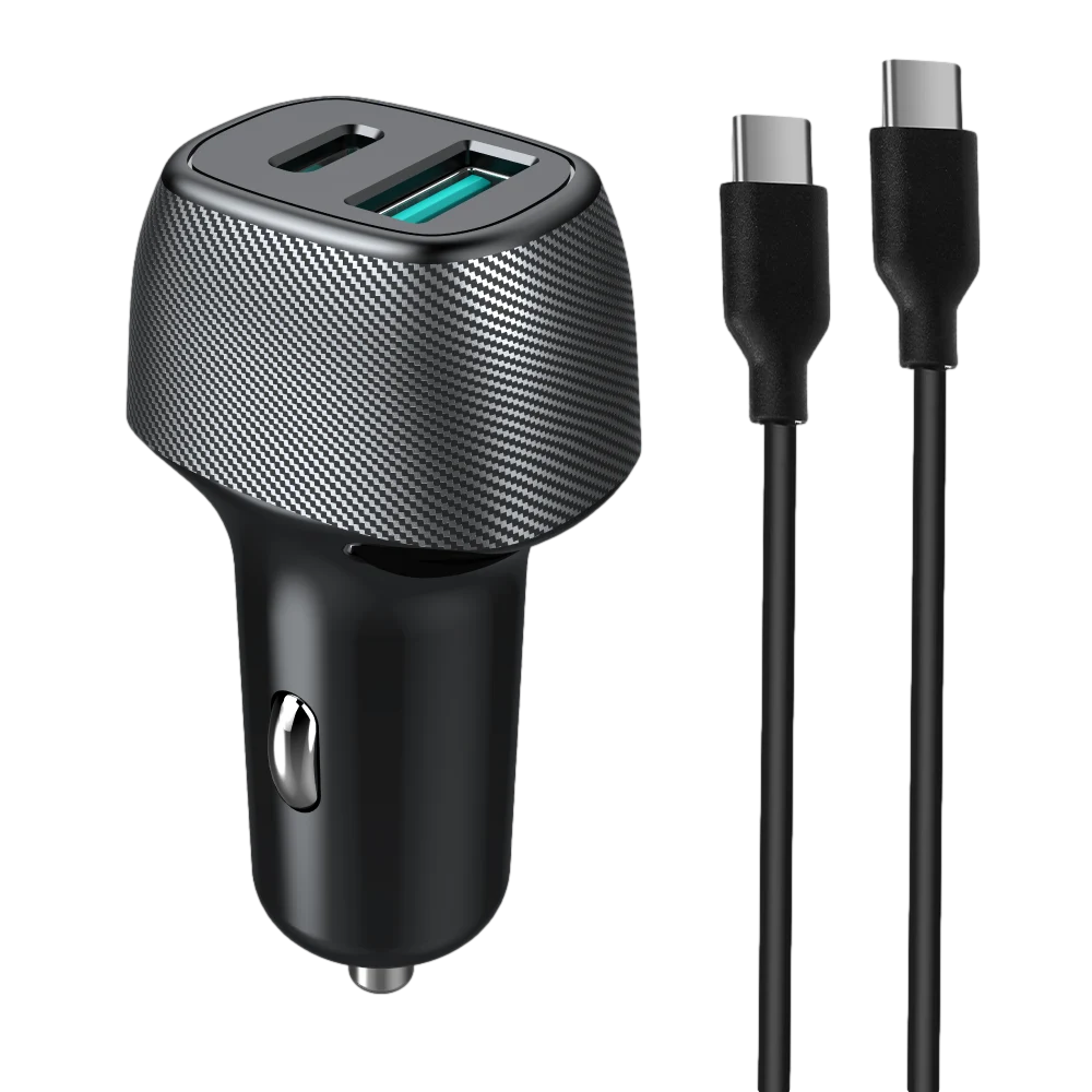 מטען רכב מהיר QC18W+PD25W כבל Miracase C to C | שזר