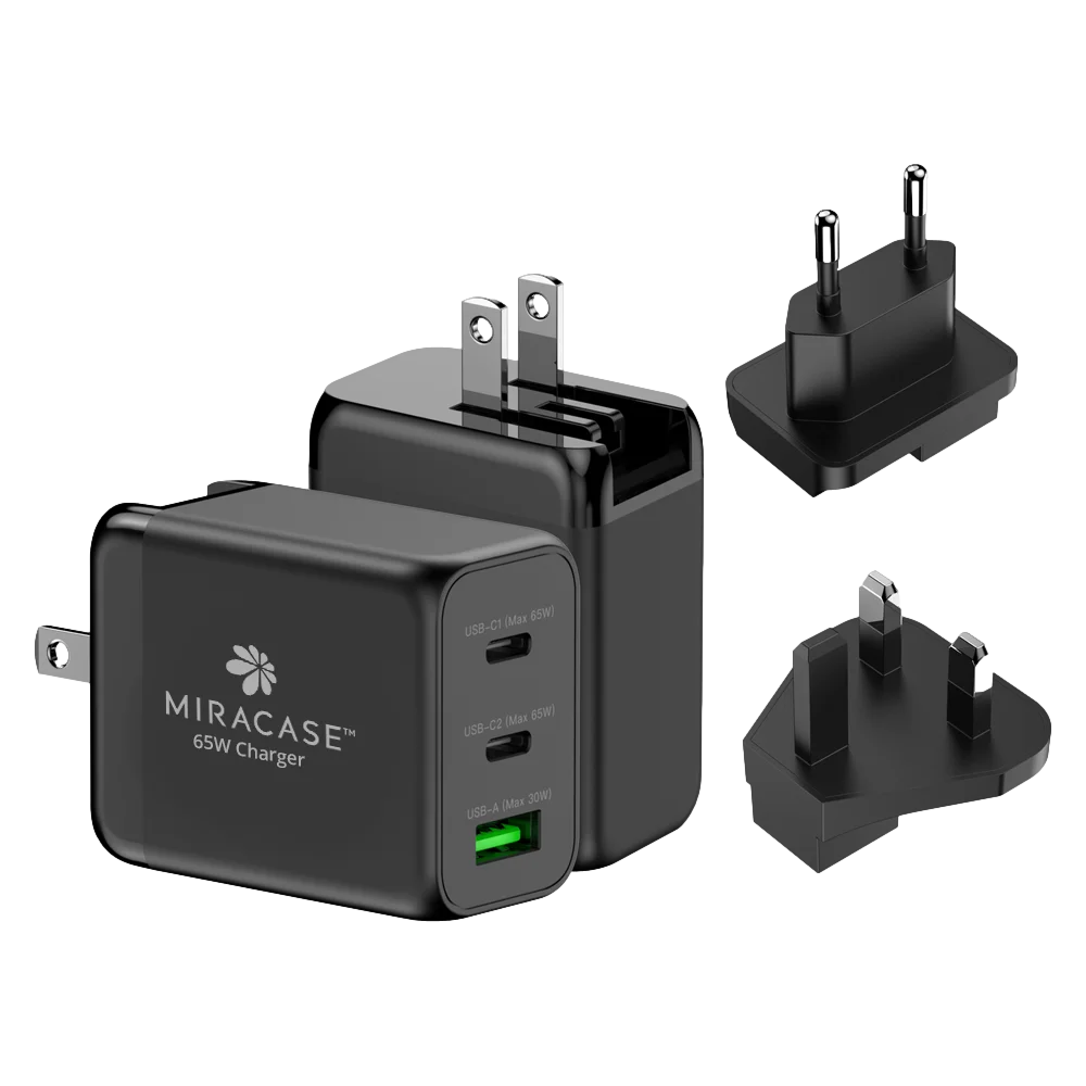 מטען קיר 65W אוניברסלי+מתאמים Miracase-MWC65U | שזר